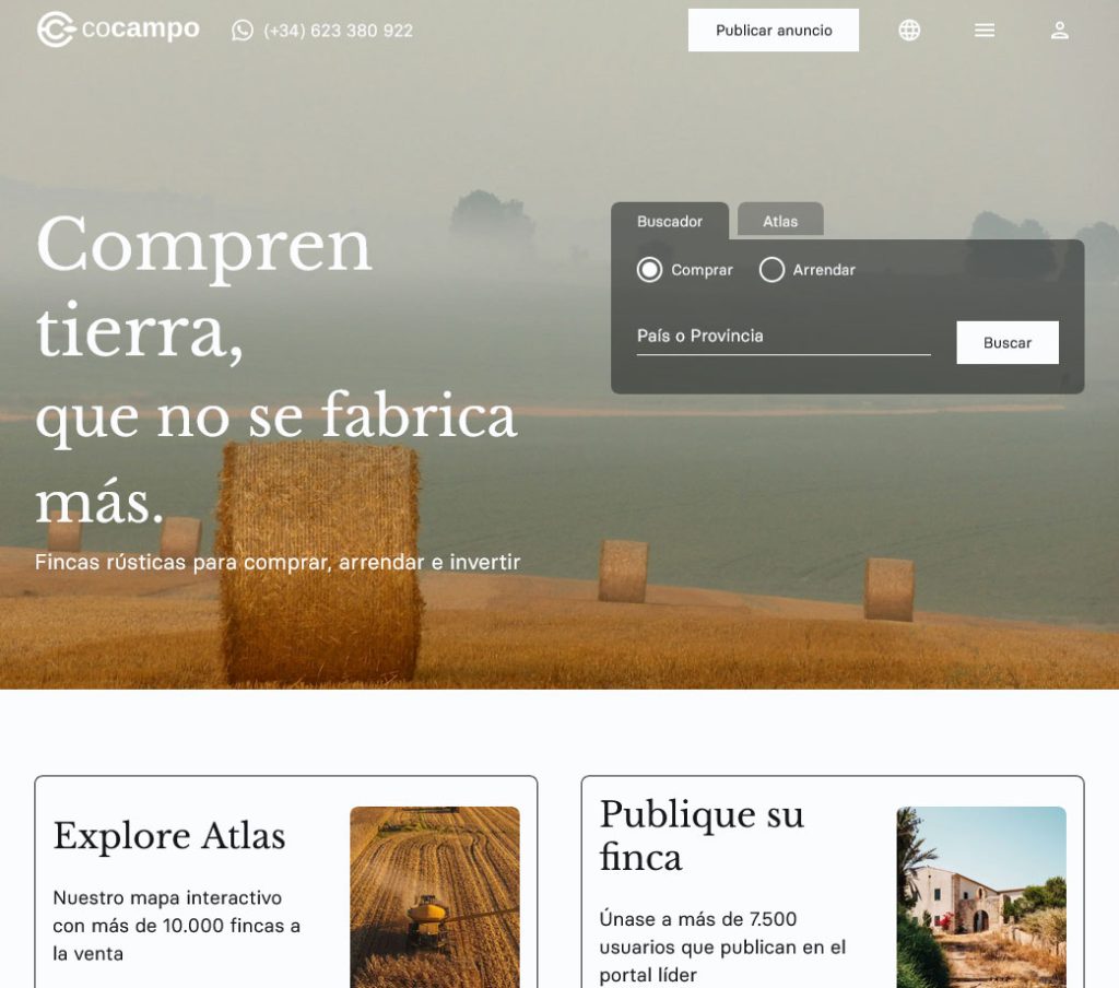 Cocampo, nuevo portal inmobiliario de fincas rústicas | Blog de marketing inmobiliario